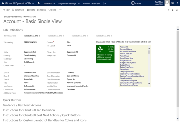 Client 360 – Single View Component for Microsoft CRM | Mark Margolis